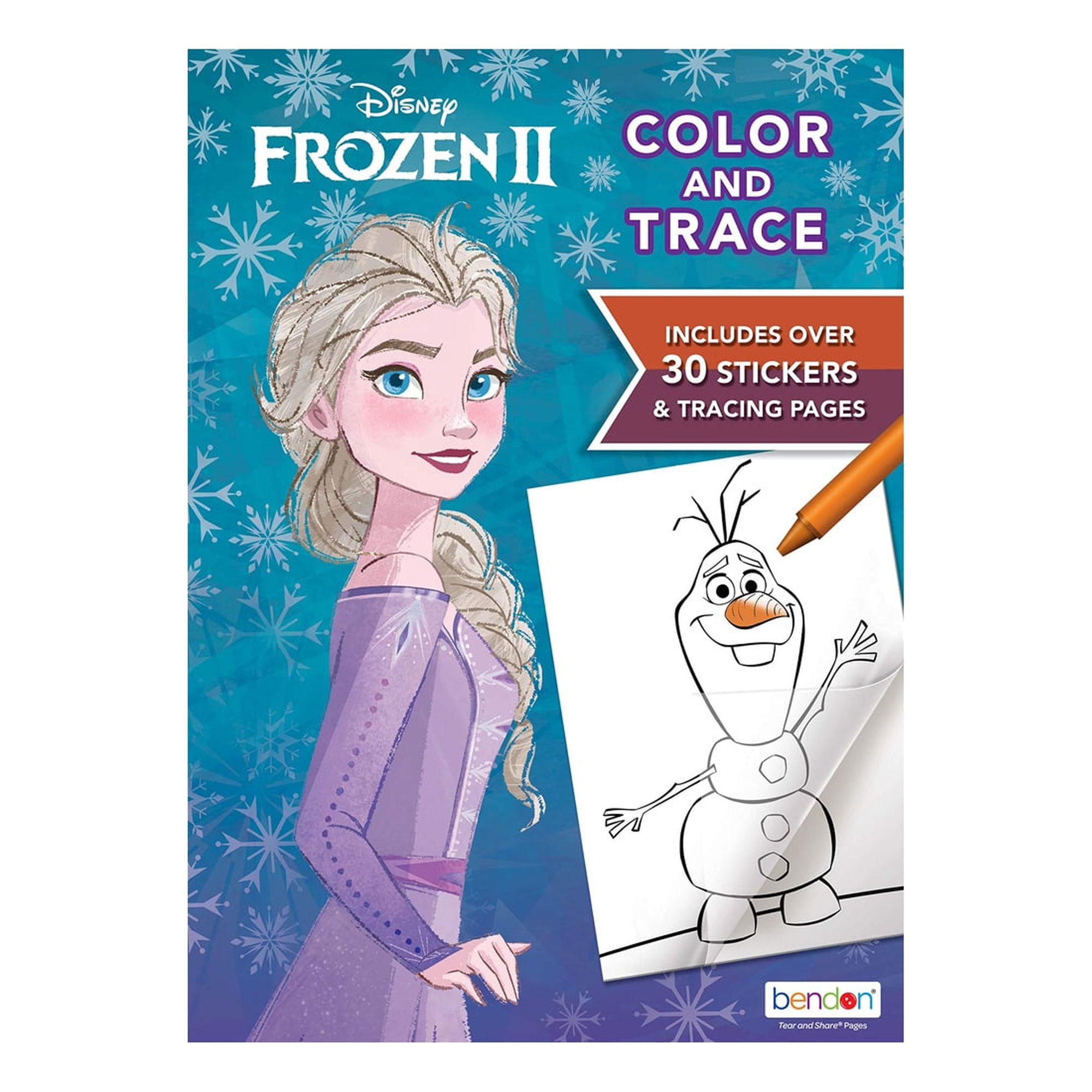 Disney Frozen 2 Elsa and Olaf 48-Page Color and Trace Activity Book ...