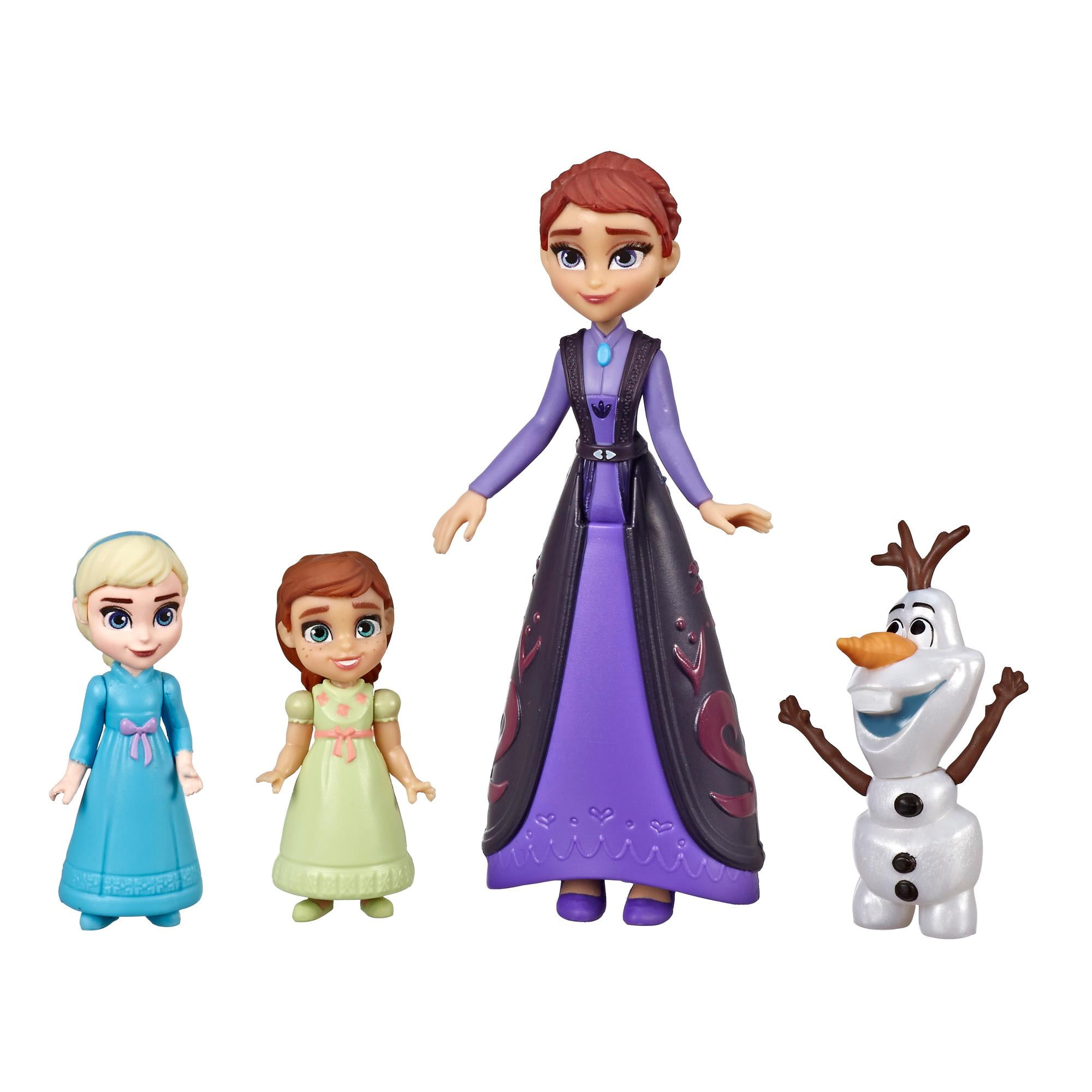 Disney Frozen 2 Family Playset: Queen Iduna, Toddler Anna & Elsa, Olaf ...
