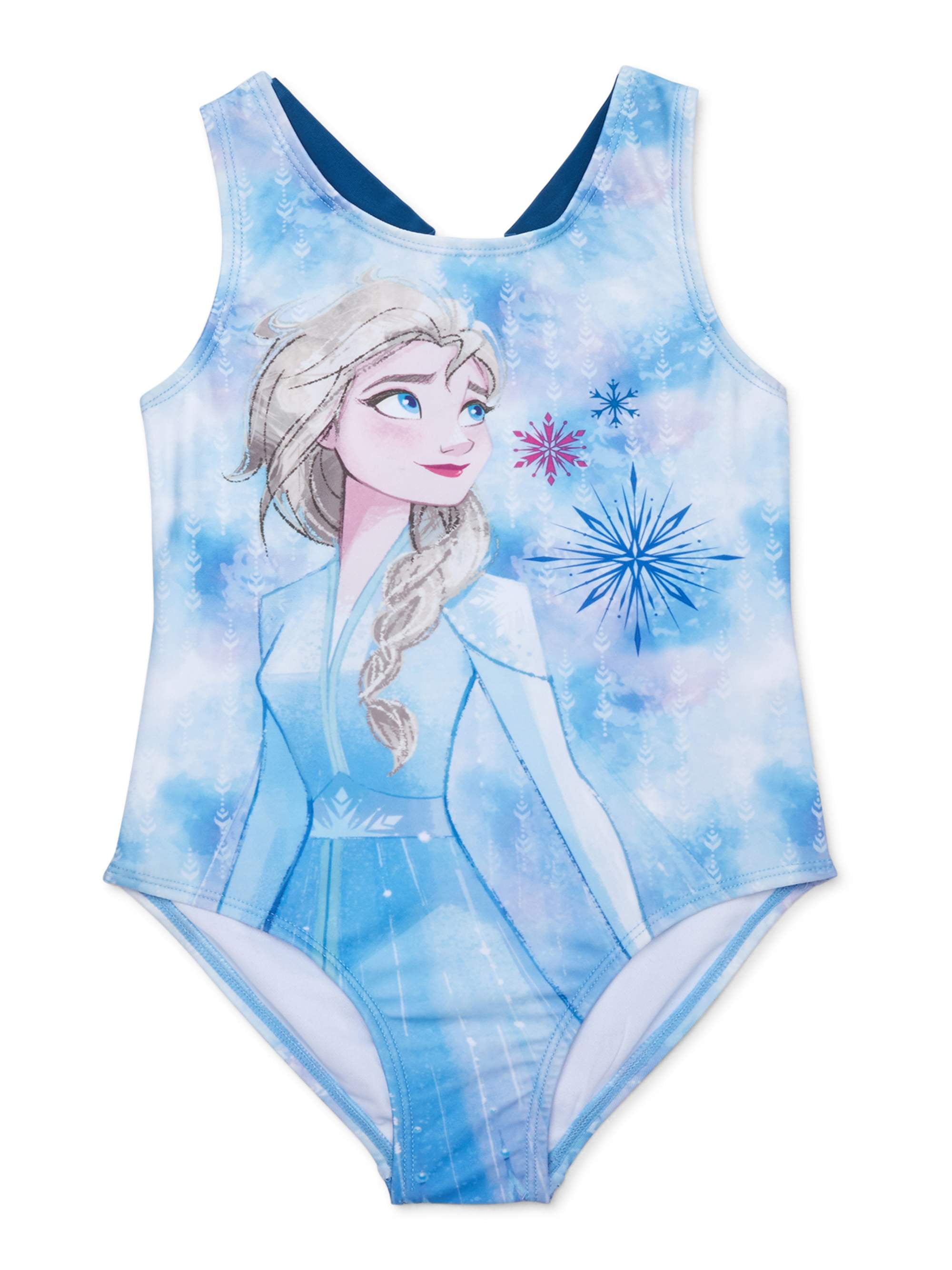 Disney Frozen 2 Girls 4-6X Elsa One Piece Swimsuit - Walmart.com