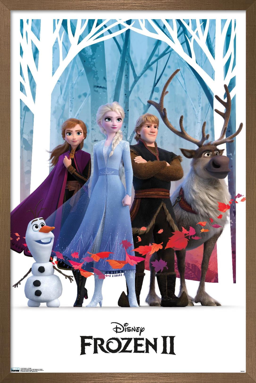 Disney Frozen 2 - Group Wall Poster, 14.725" x 22.375", Framed ...