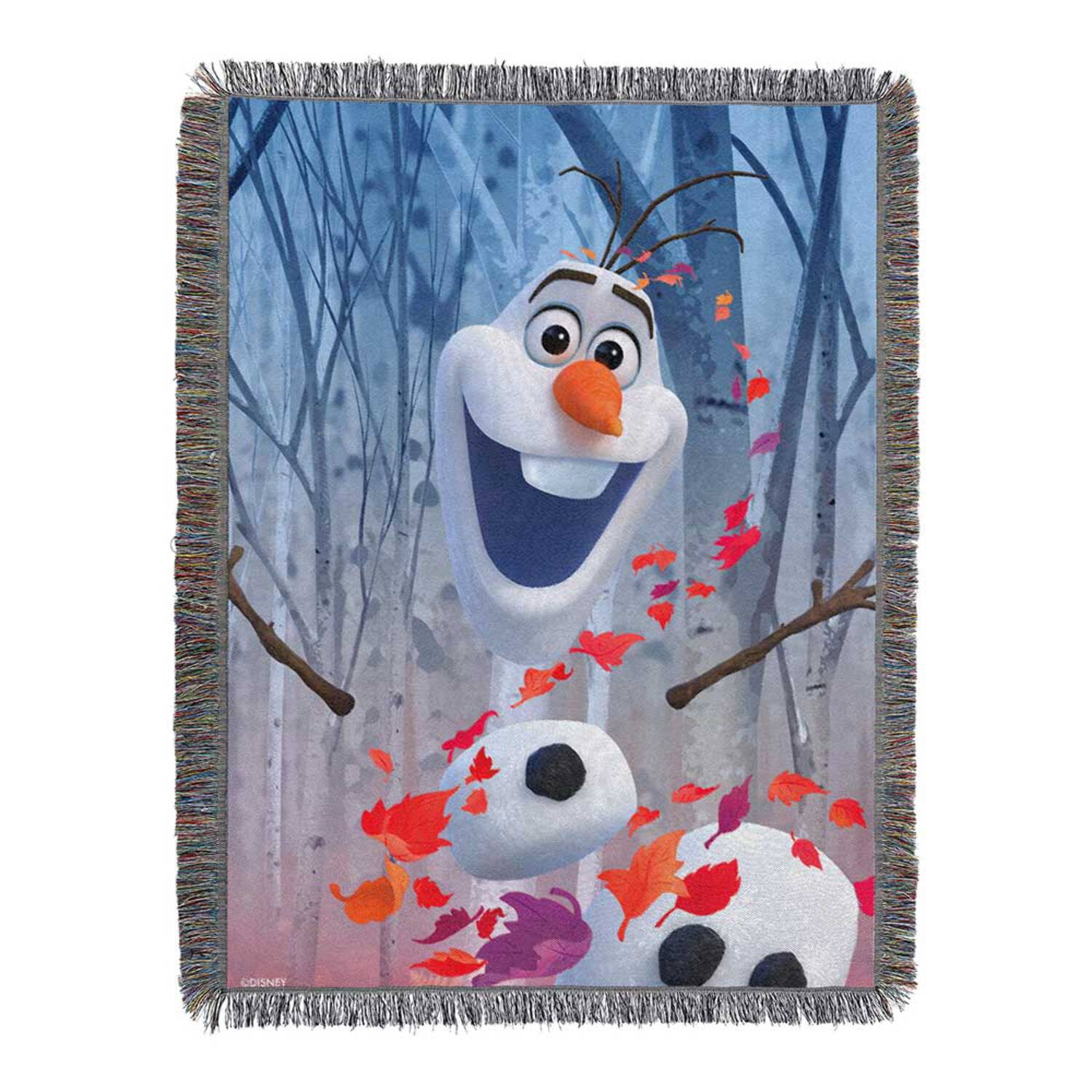 Disney Frozen 2 In The Leaves Woven Tapestry Throw Blanket - Walmart.com