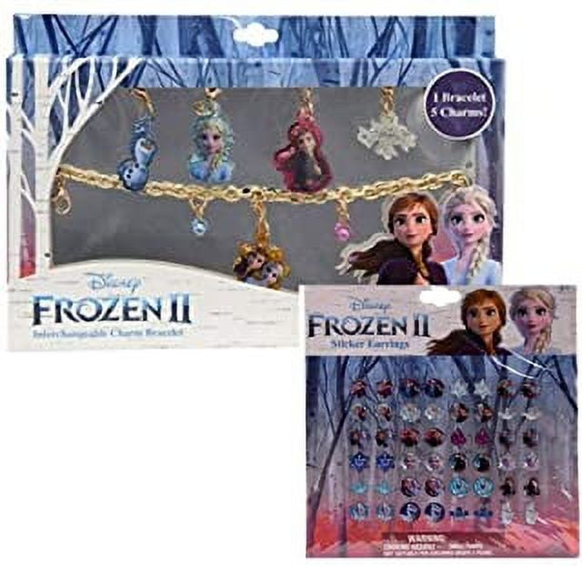 Disney Frozen 2 Interchangeable 5 Charm Bracelet and 24 Sticker ...