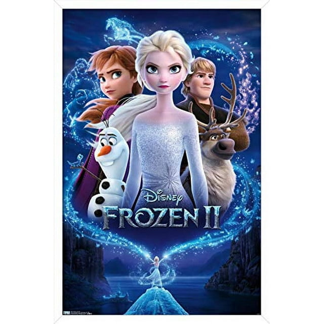 Disney Frozen 2 - Key Art Wall Poster, 14.725" x 22.375", Framed ...