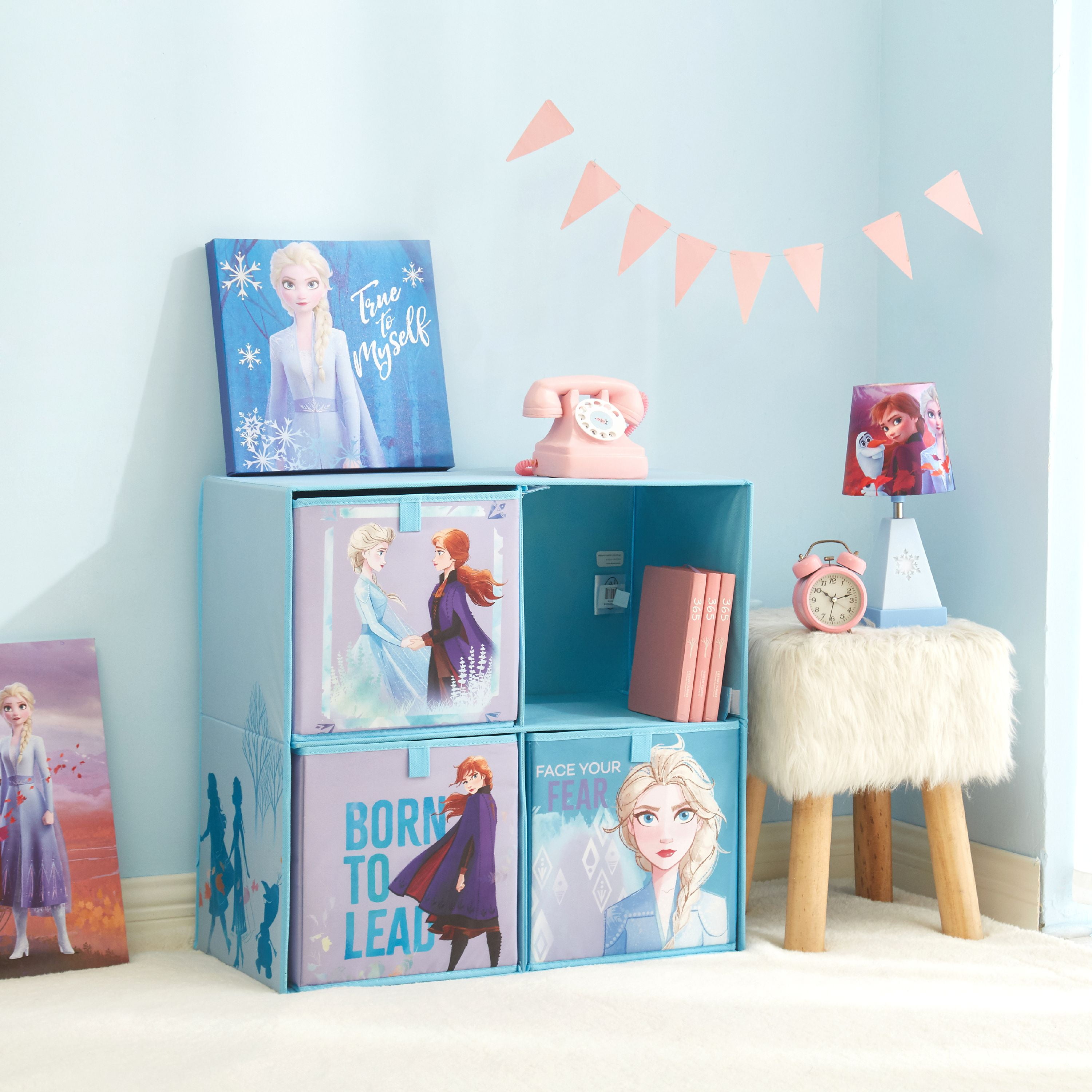 Disney Frozen 2 Kids Storage Cubby Set - Organize Toys, Books, Clothes ...