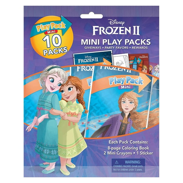 Disney Frozen 2 Mini Coloring Book Play Pack 10 Pack Party Supplies ...