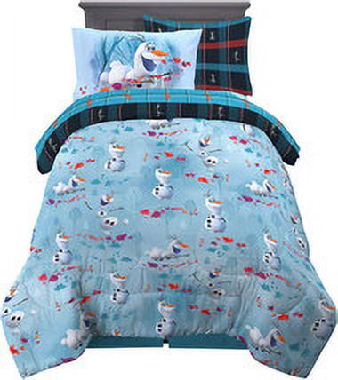 Disney Frozen 2 Olaf Twin Bed Set, 5pc Microfiber Bedding with ...