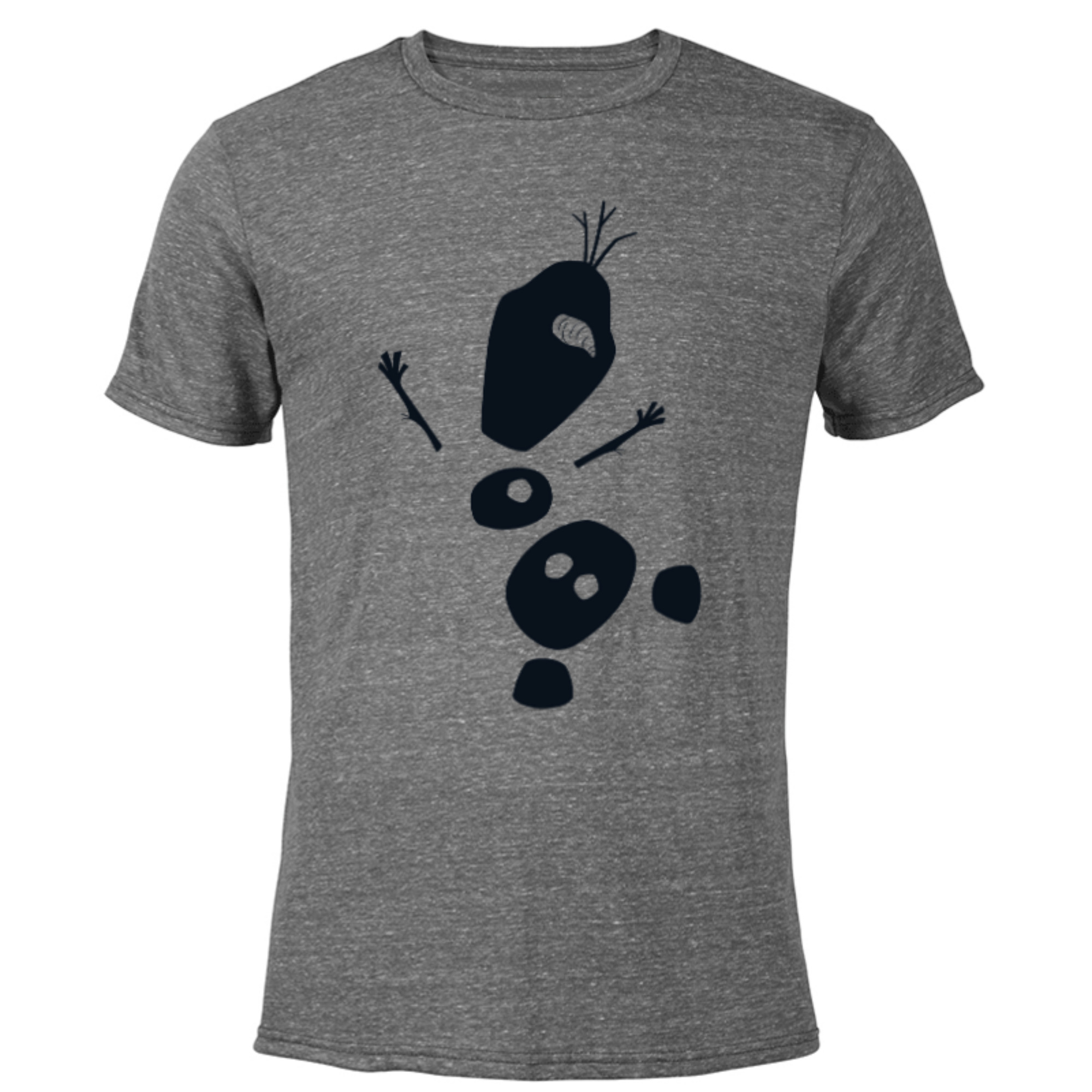 Disney Frozen 2 Olaf Falling Silhouette - Short Sleeve Blended T-Shirt ...