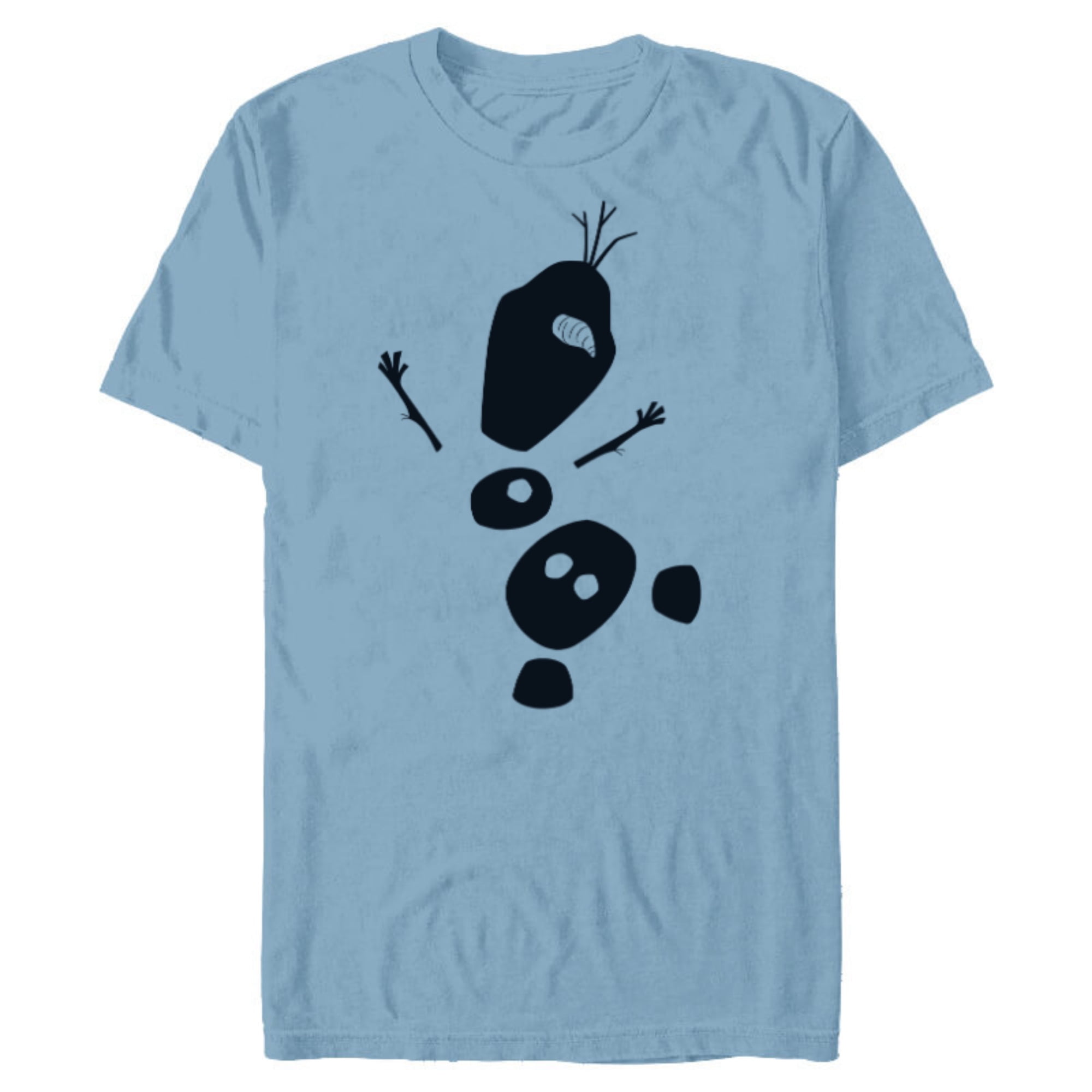 Disney Frozen 2 Olaf Falling Silhouette - Short Sleeve Blended T-Shirt ...