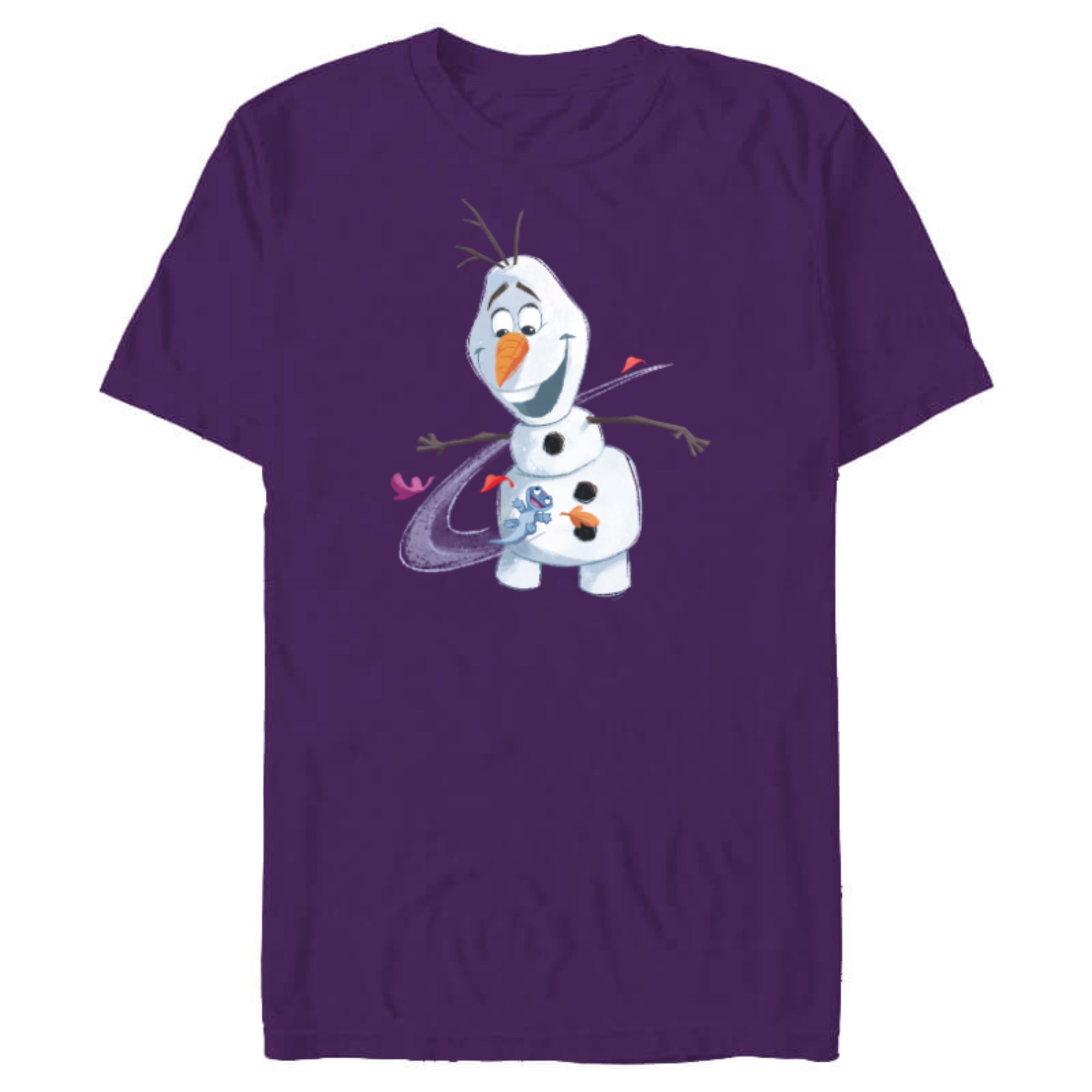 Disney Frozen 2 Olaf & Mattias Autumn Fun - Short Sleeve Blended T ...
