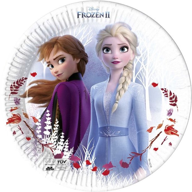 Disney Frozen 2 Paper Plates (Pack of 8) - Walmart Business Supplies