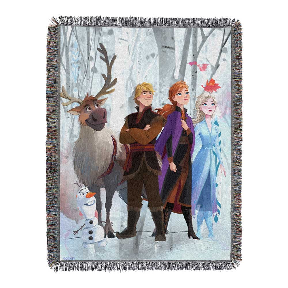 Disney Frozen 2 Peering Out Woven Tapestry Throw Blanket - Walmart.com
