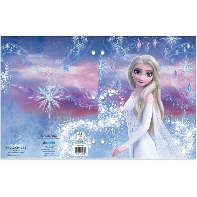 Disney Frozen 2-Pocket Paper Folder, 3-Hole Punched, Assorted Designs ...