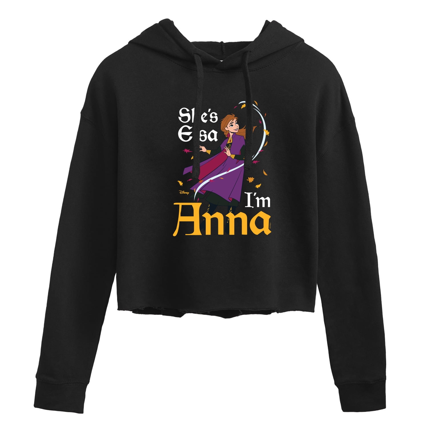 Disney Frozen 2 - She's Elsa, I'm Anna - Juniors Cropped Pullover ...
