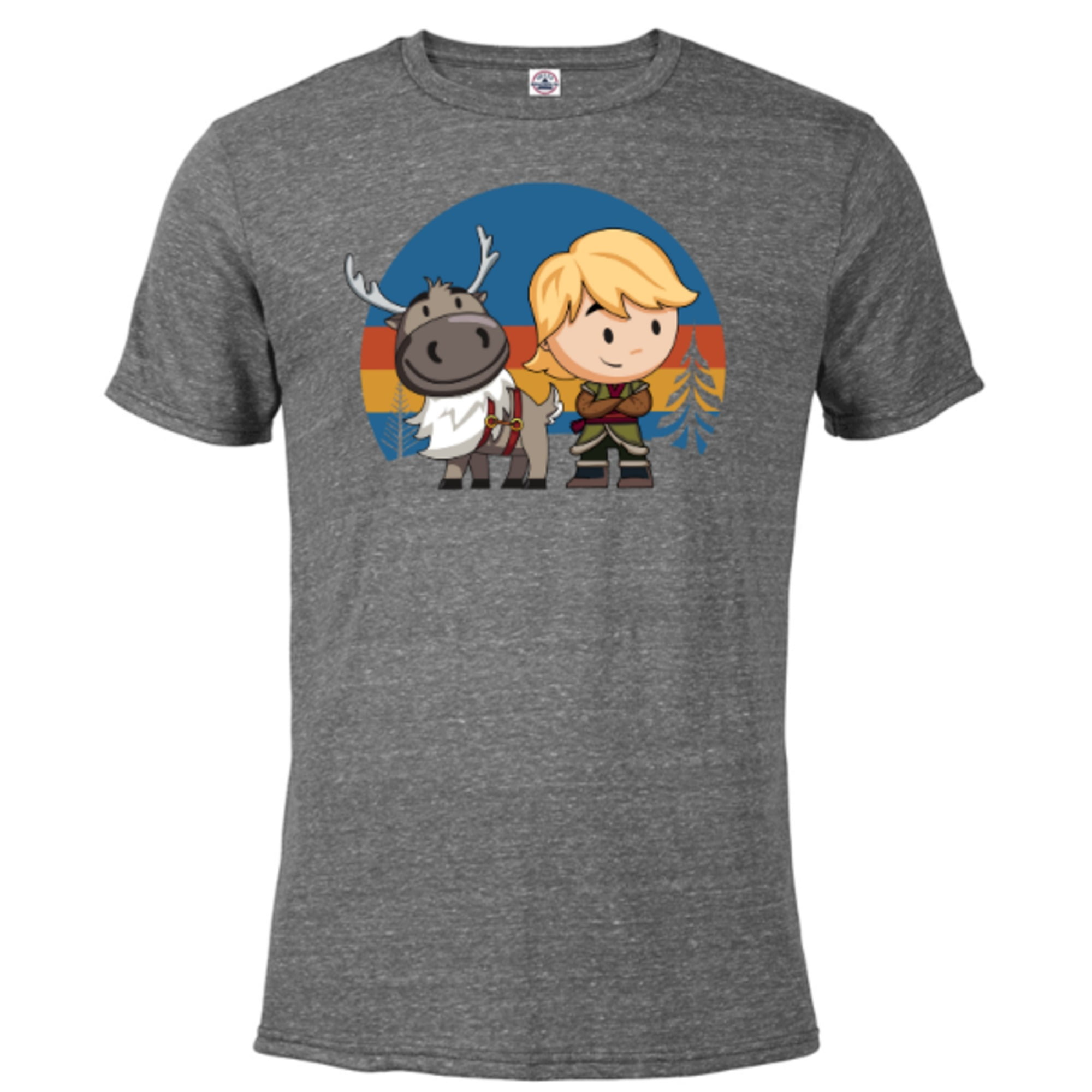 Disney Frozen 2 Sven and Kristoff Chibi T-Shirt- Short Sleeve Blended T ...