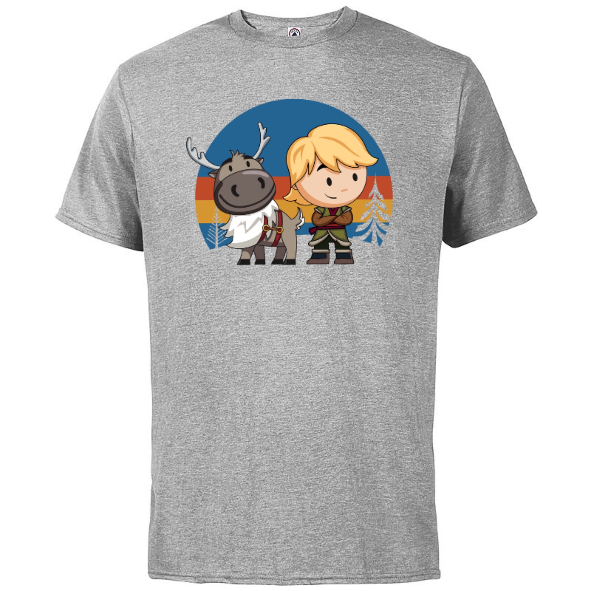 Disney Frozen 2 Sven and Kristoff Chibi T-Shirt - Short Sleeve Cotton T ...