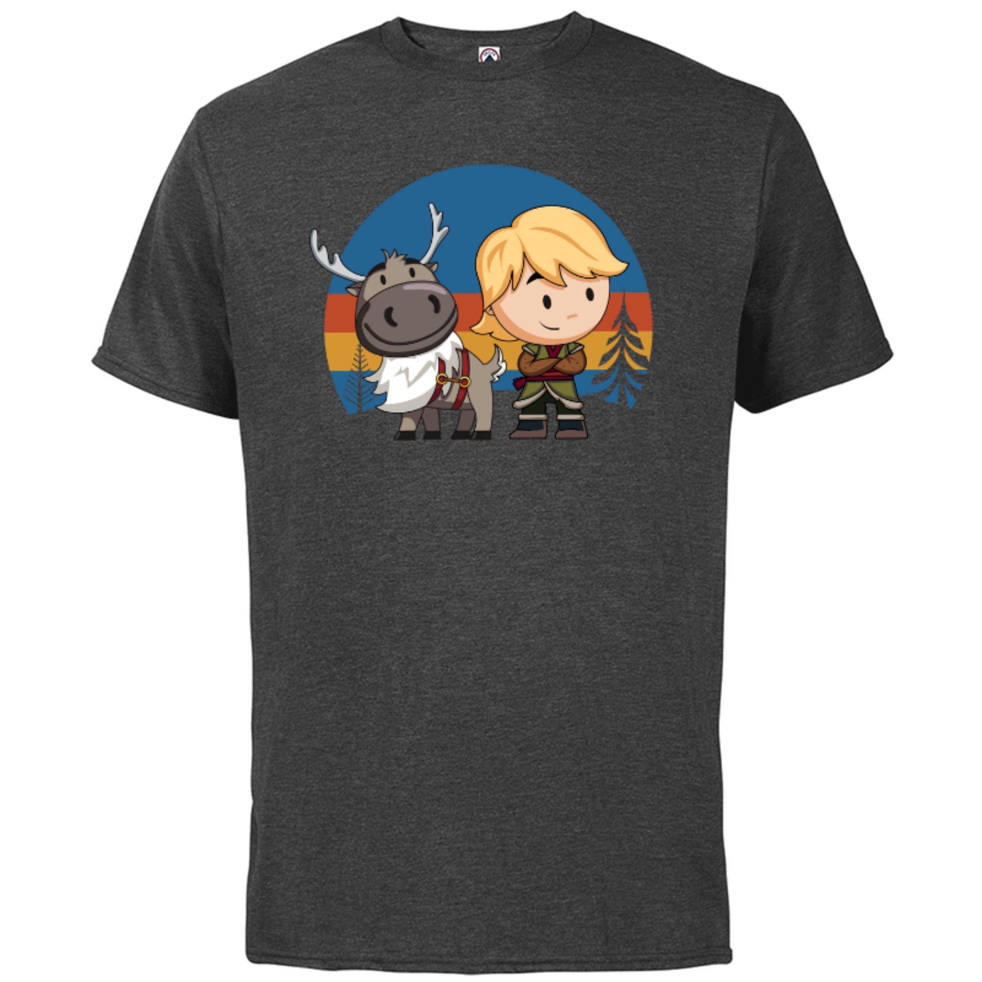 Disney Frozen 2 Sven and Kristoff Chibi T-Shirt - Short Sleeve Cotton T ...