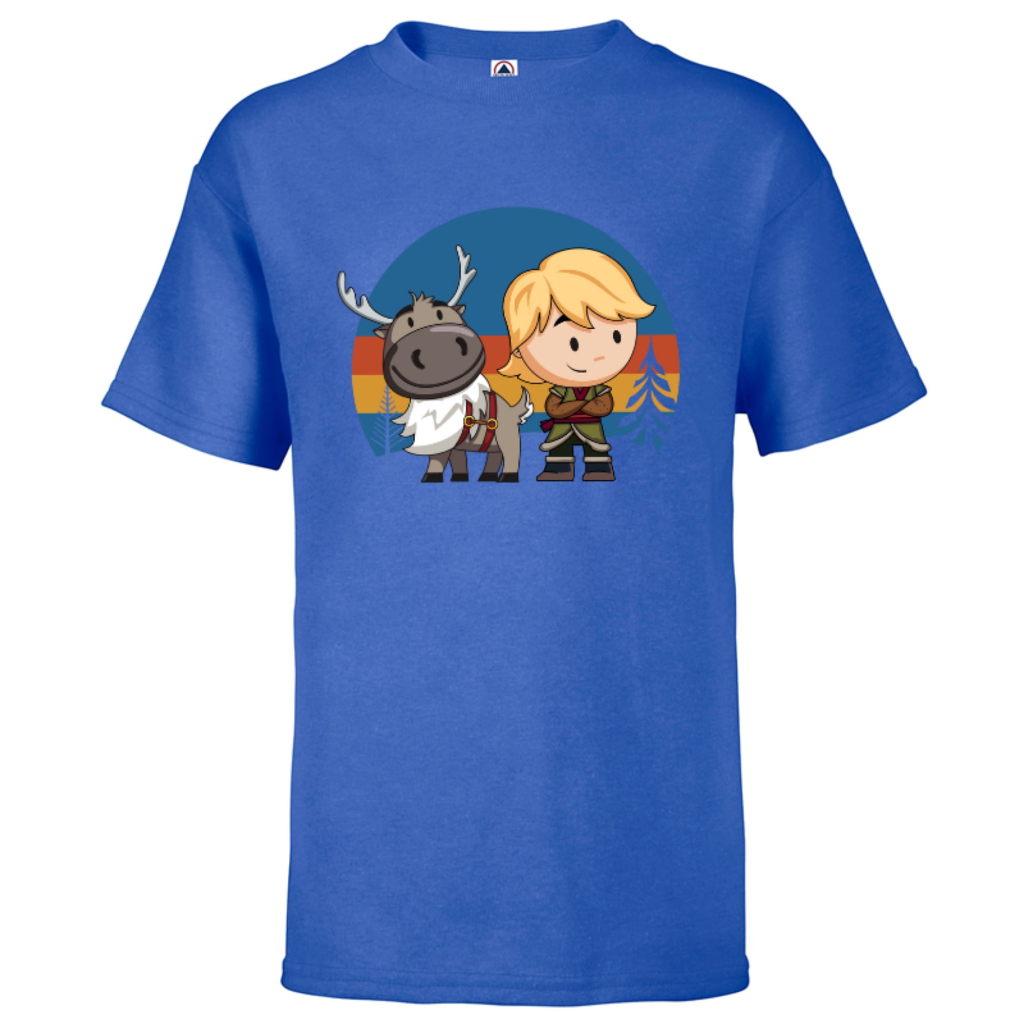 Disney Frozen 2 Sven and Kristoff Chibi T-Shirt - Short Sleeve T-Shirt ...
