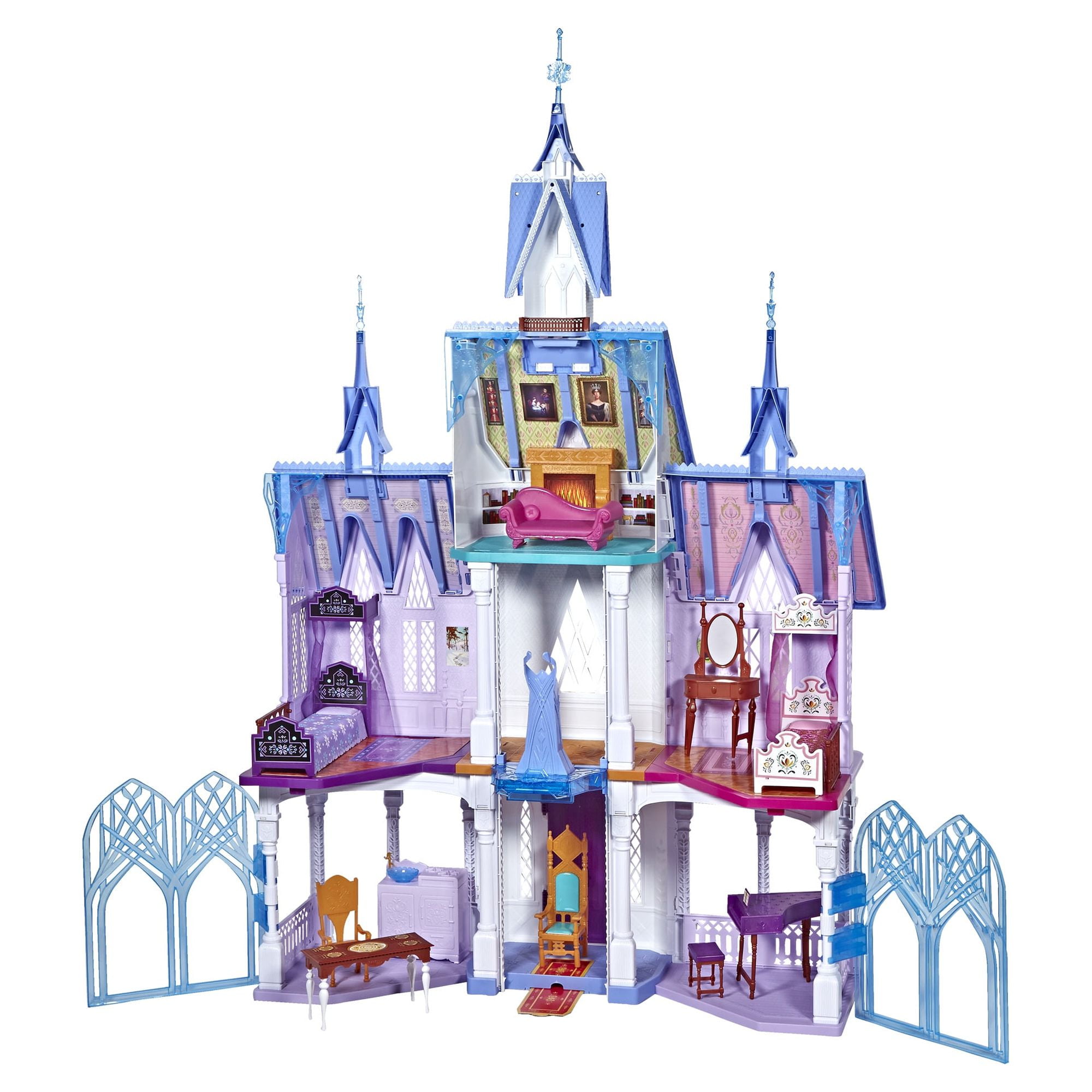 Disney Frozen 2 Ultimate Arendelle Castle Playset Plastic Dollhouse, 5 ...