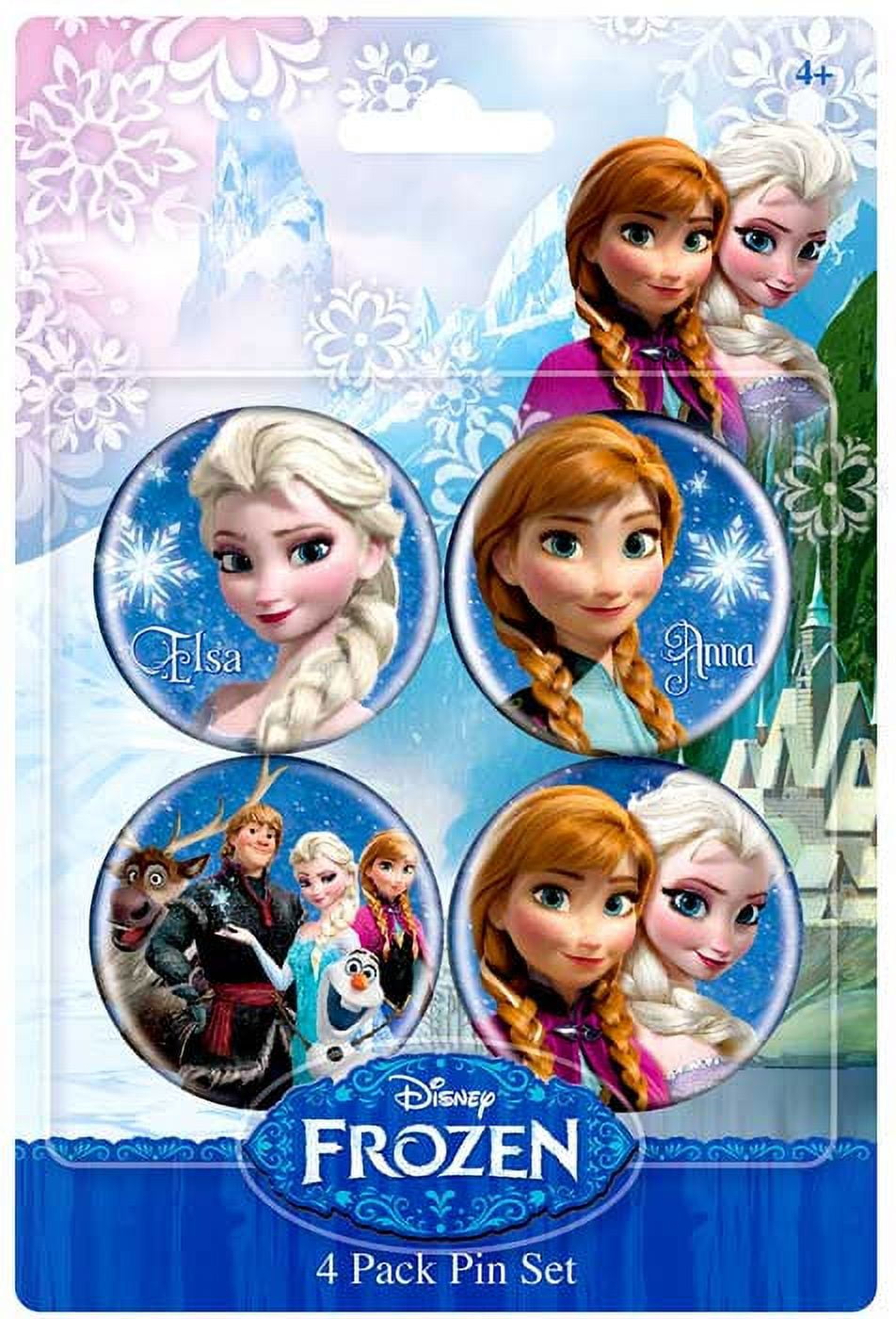 Disney Frozen Anna & Elsa Buttons 4-Pack - Walmart.com