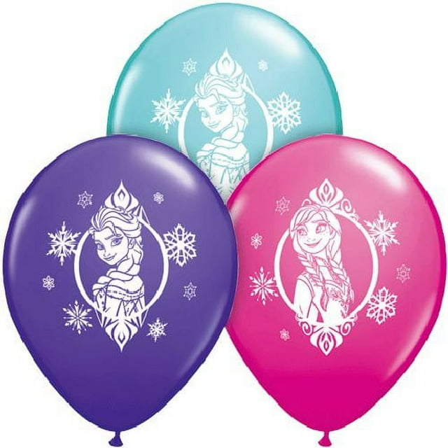 Disney Frozen Anna Elsa Latex 12" Balloons 6 Ct - Walmart.com