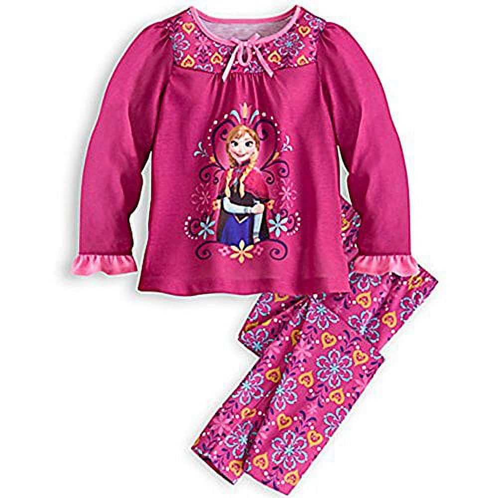 Disney Frozen Anna Purple Polyester Pajama Pants Set, Size 7 - Walmart.com
