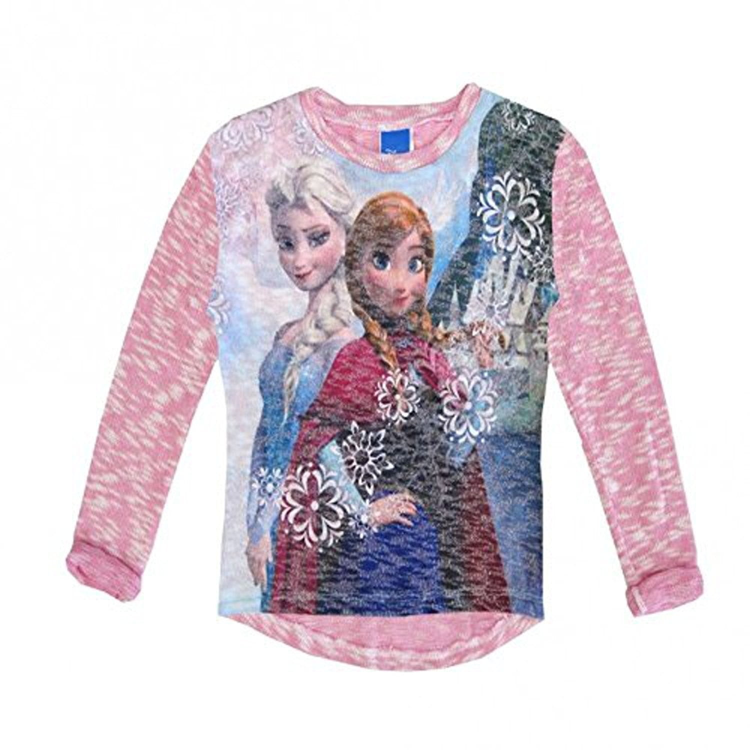 Disney Frozen 'Anna and Elsa' Lightweight Sweater (Pink) - Walmart.com