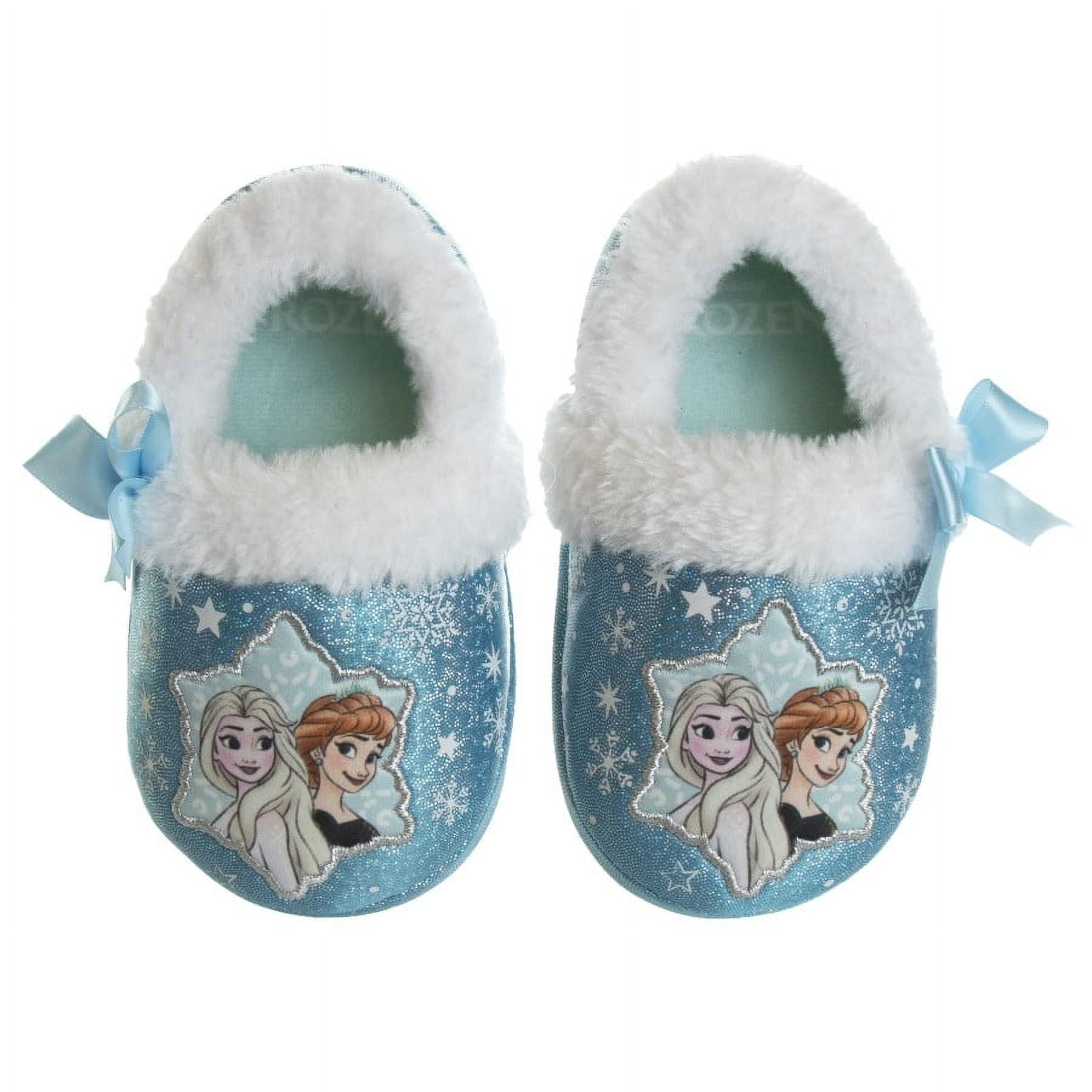 Disney Frozen Anna and Elsa "Magical Seasons" Girls Dual Sizes Slippers ...