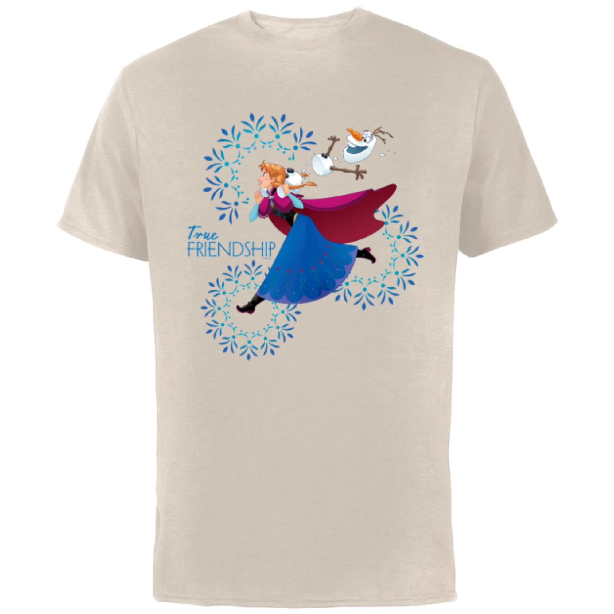 Disney Frozen Anna and Olaf True Friendship - Short Sleeve Cotton T ...