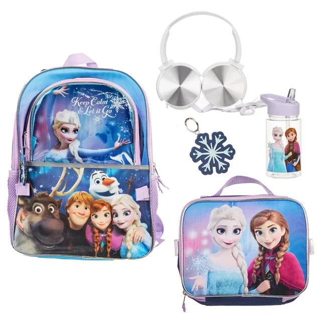 Disney Frozen Back to School 5-Piece Backpack Set for Kids, Teens ...
