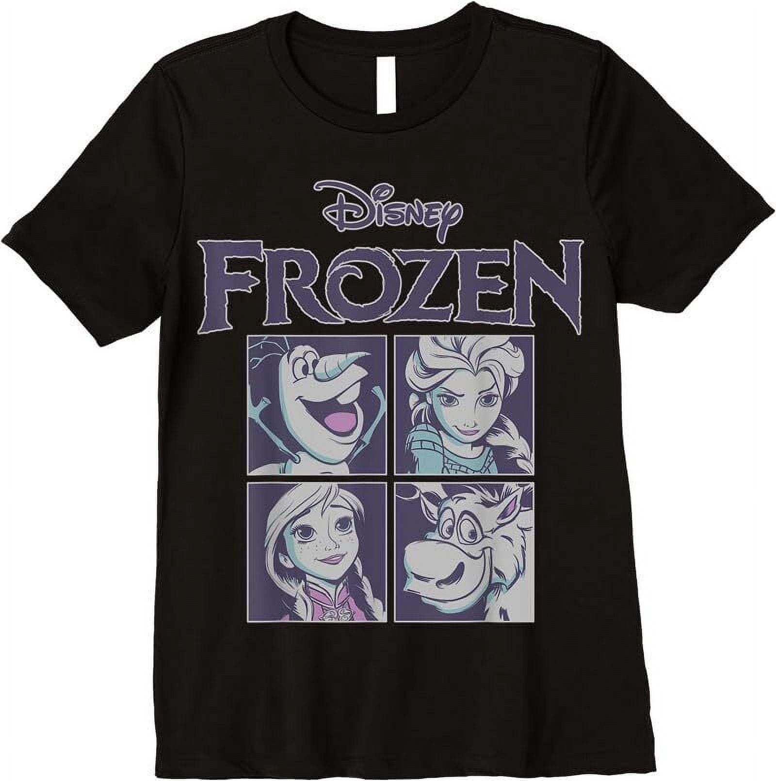 Disney Frozen Blue Hue Character Portrait Grid Panels T-Shirt - Walmart.com
