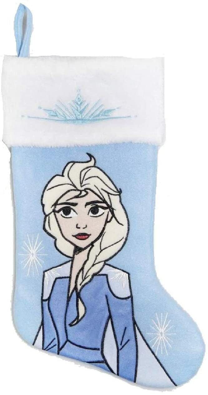 Disney Frozen Blue & White Elsa Holiday Christmas Stocking - Walmart.com