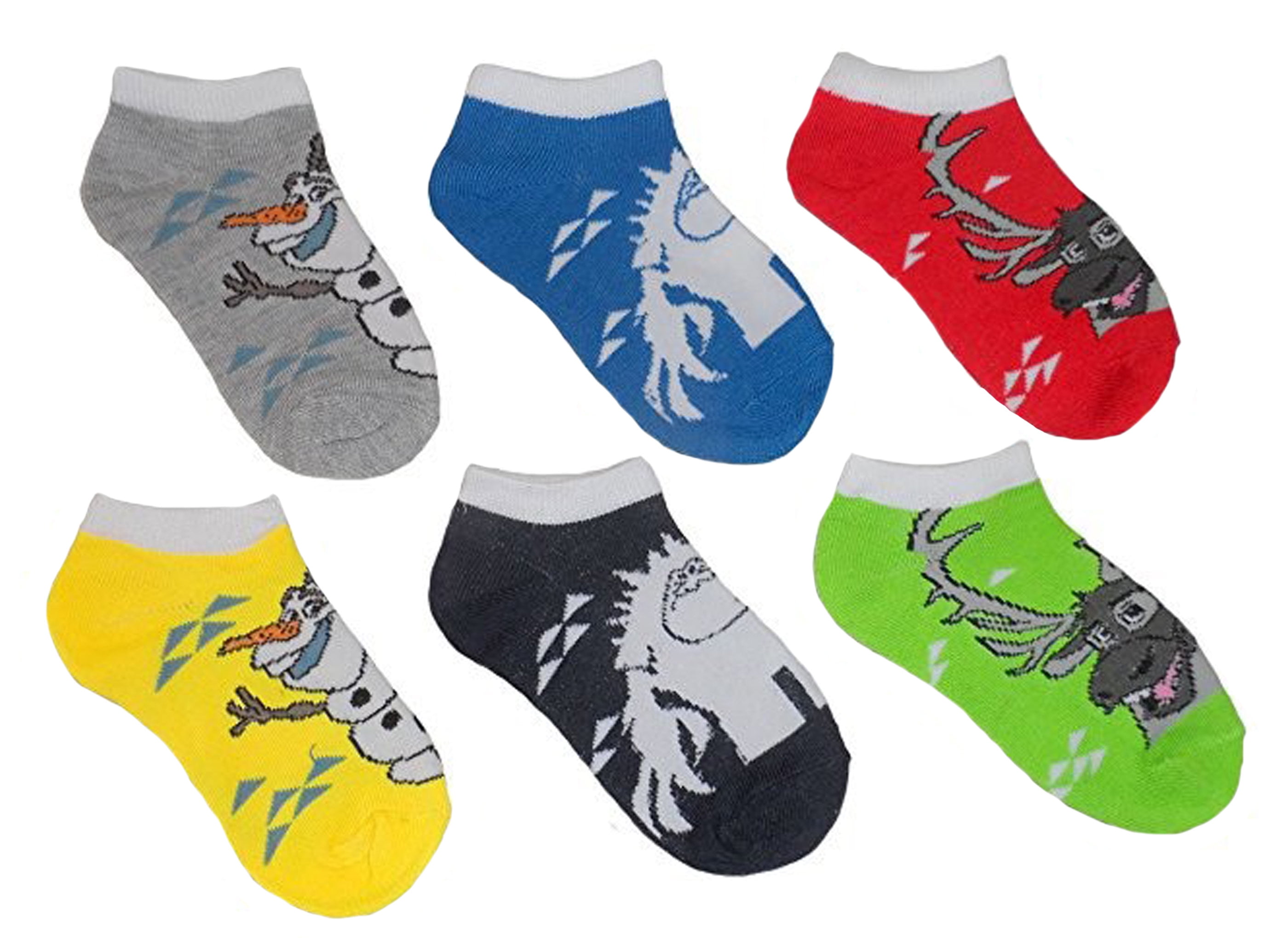 Disney Frozen Boys' 6 Pack Low Cut Socks - Walmart.com