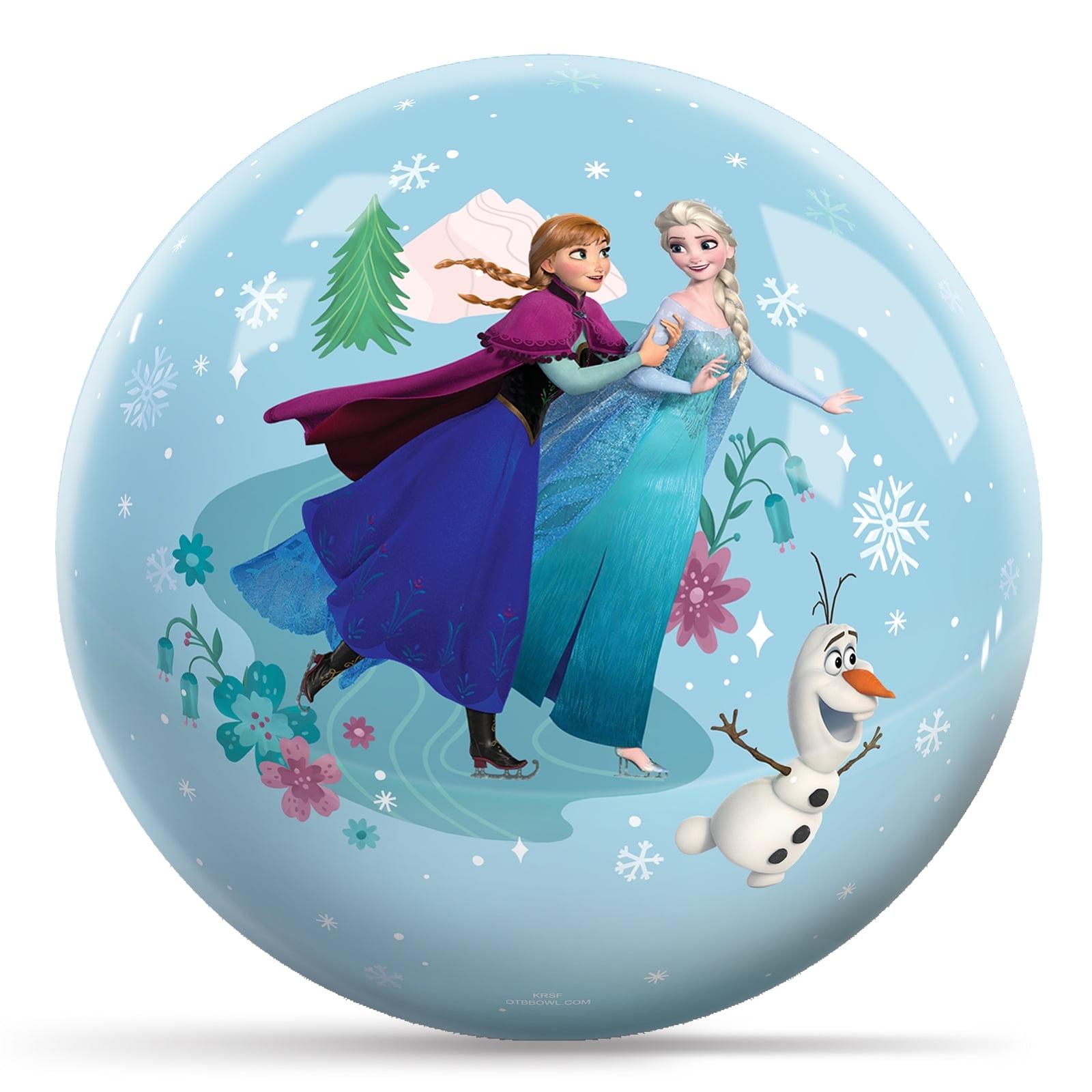 Disney Frozen Characters Undrilled Bowling Ball 12lb - Walmart.com