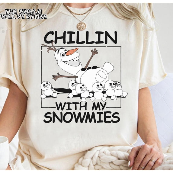 Disney Frozen Christmas Olaf Elsa Princess Shirt Chillin With My ...