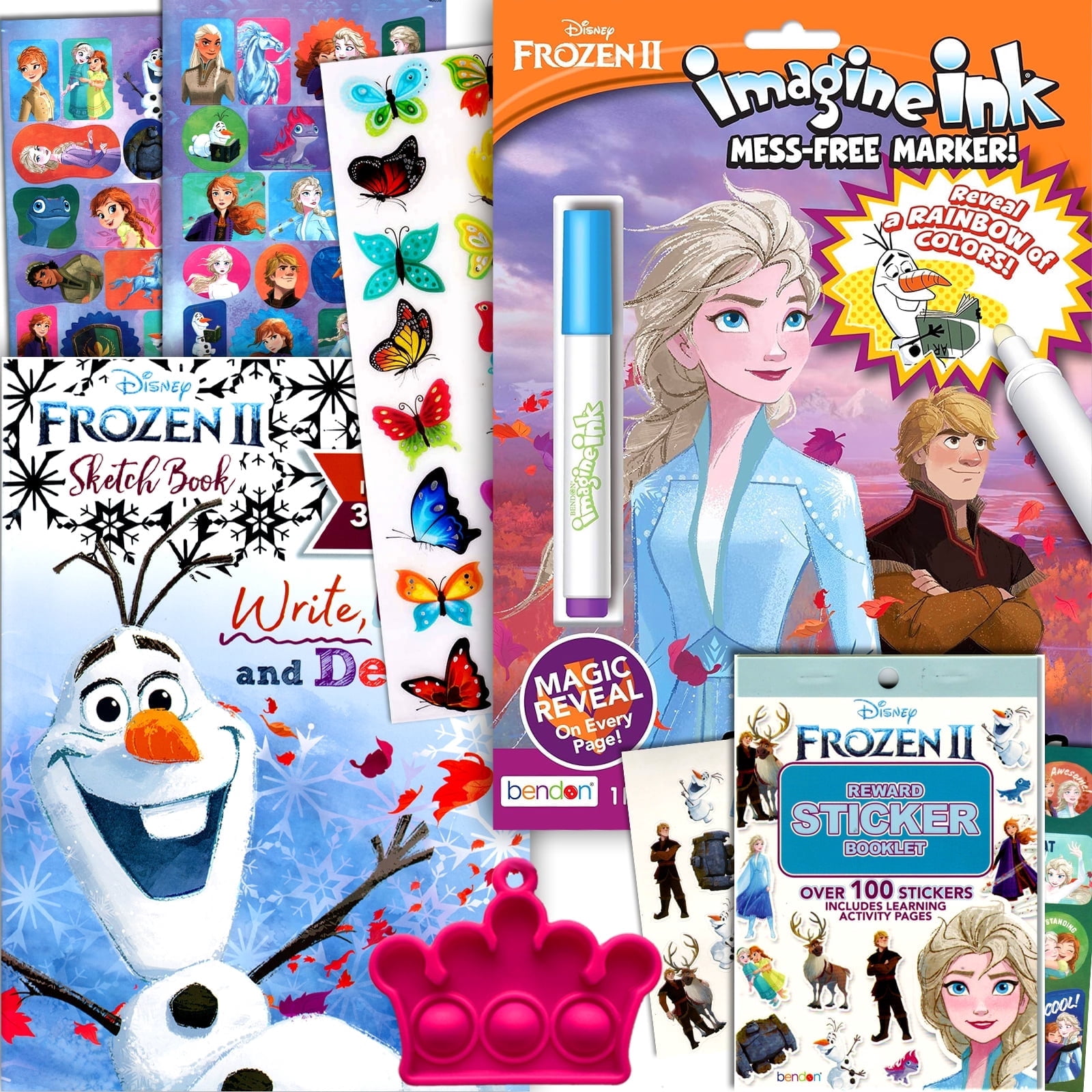 Disney Frozen Coloring Book and Sticker Activity Set - Walmart.com