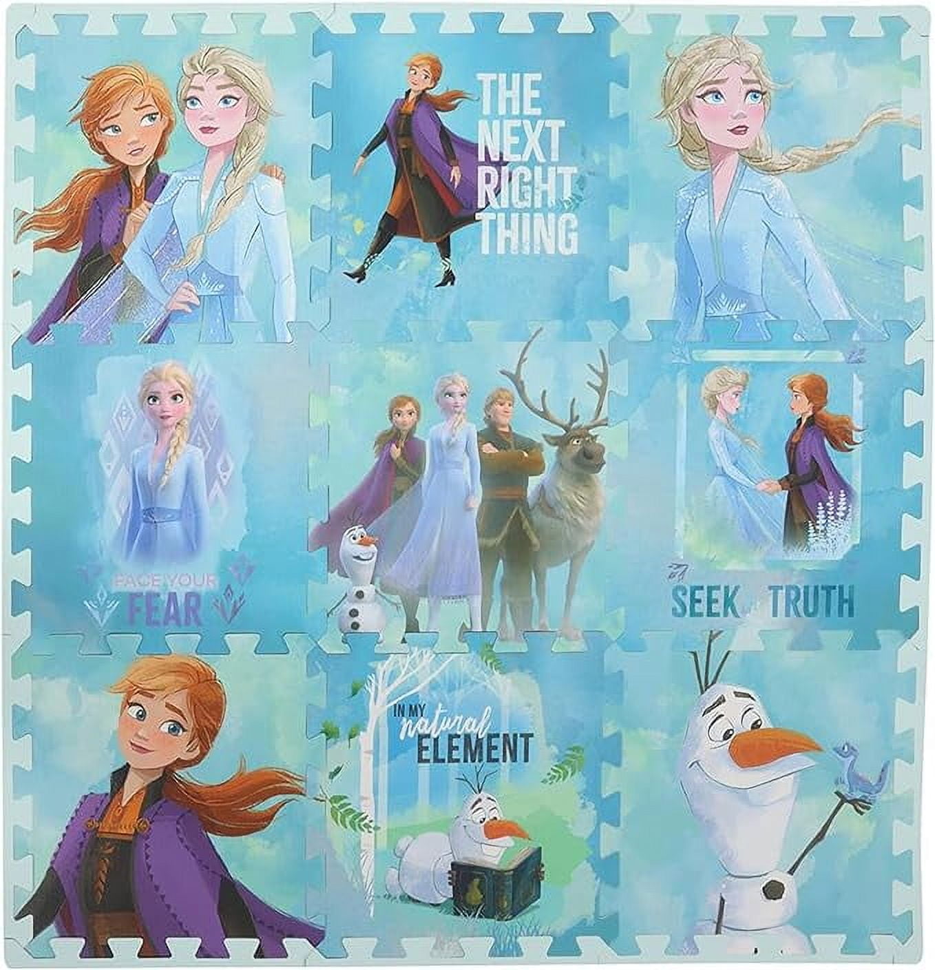 Disney Frozen EVA Foam Mat, Anna, Elsa and Olaf Interlocking EVA Foam ...