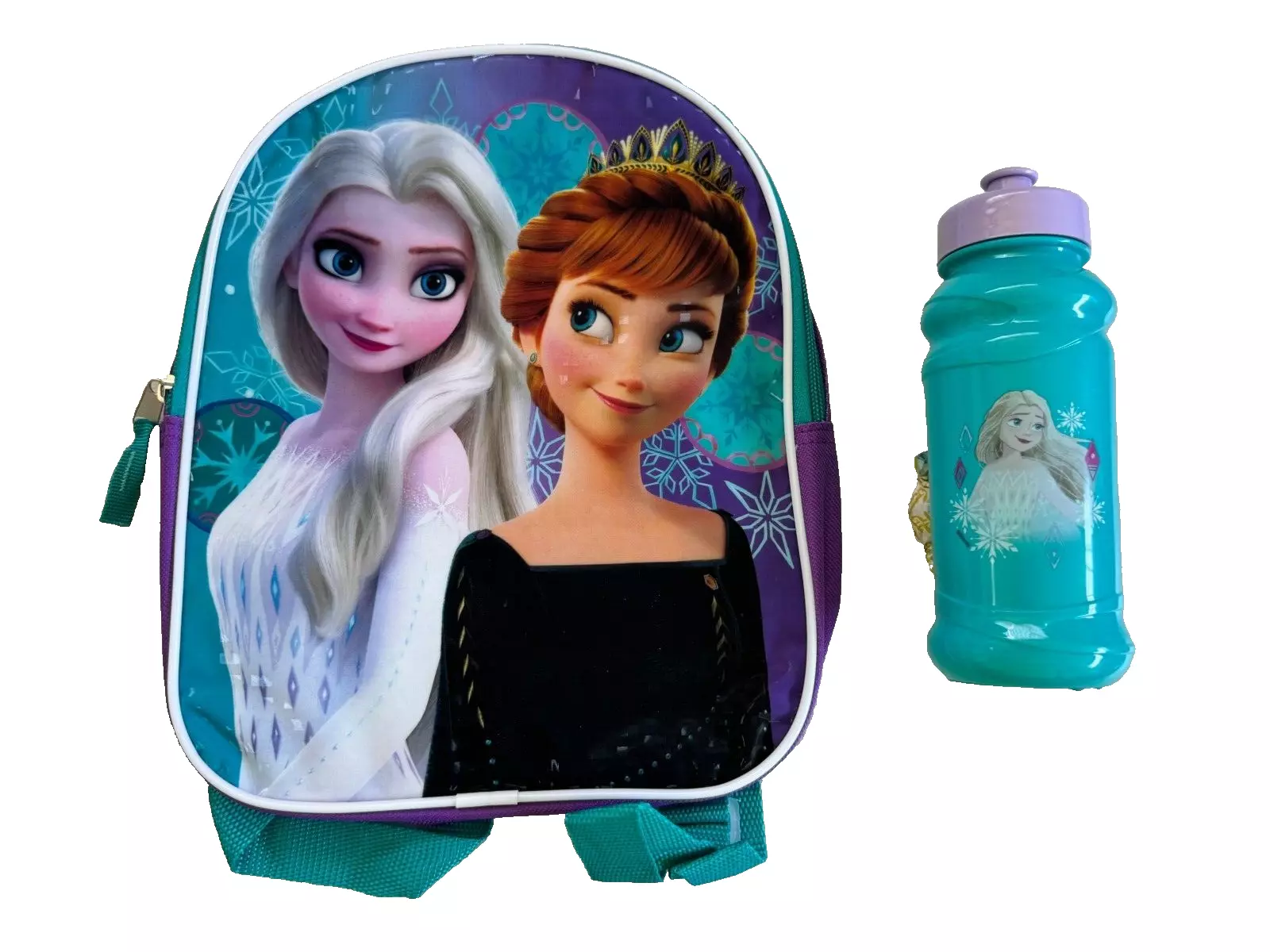 Disney Frozen Elsa & Anna 10" MINI Backpack with Water Bottle - Walmart.com