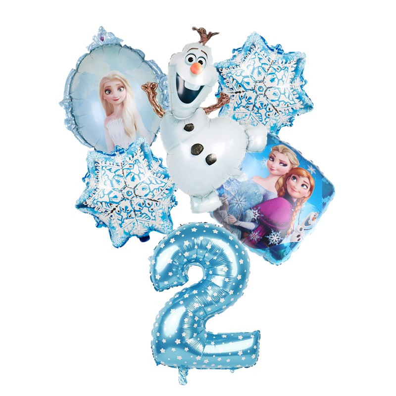 Disney Frozen Elsa Anna Aluminum Balloons Decoration Baby Shower Kids ...