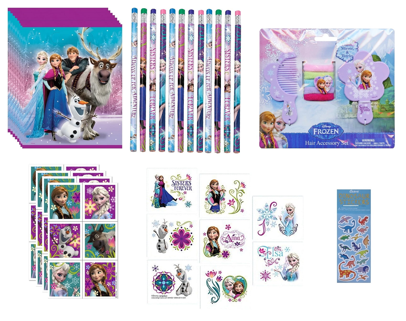 Disney Frozen Elsa Anna Birthday Party Supplies Bundle includes 8 ...