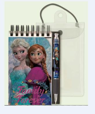 Disney Frozen Elsa Anna Family Forever Notepad and Pen on the go set x ...