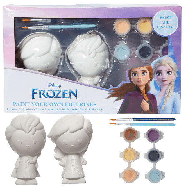Disney Frozen Elsa Anna Figurines DIY Paint Set Arts and Crafts for ...