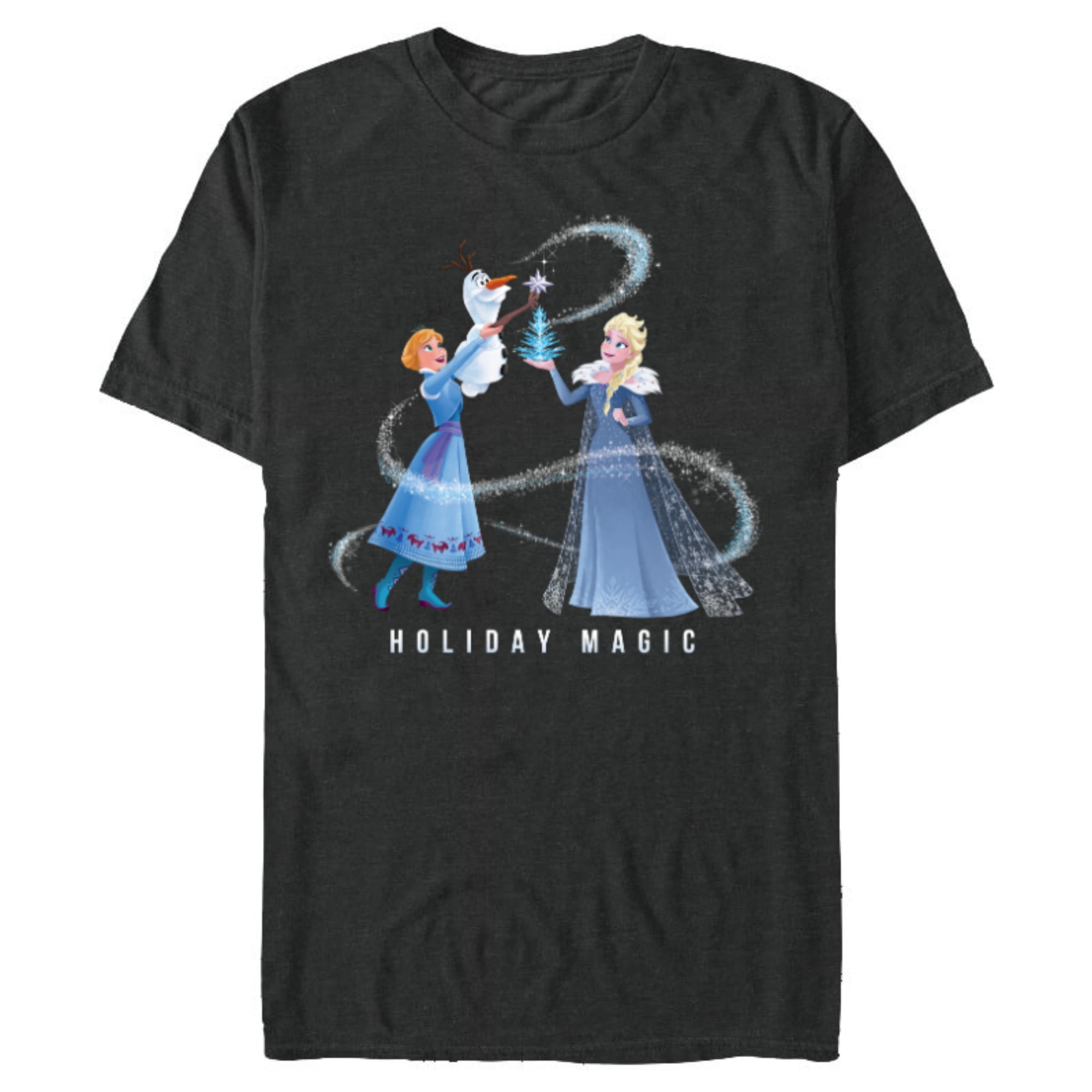 Disney Frozen Elsa Anna & Olaf Holiday Magic - Short Sleeve Blended T ...