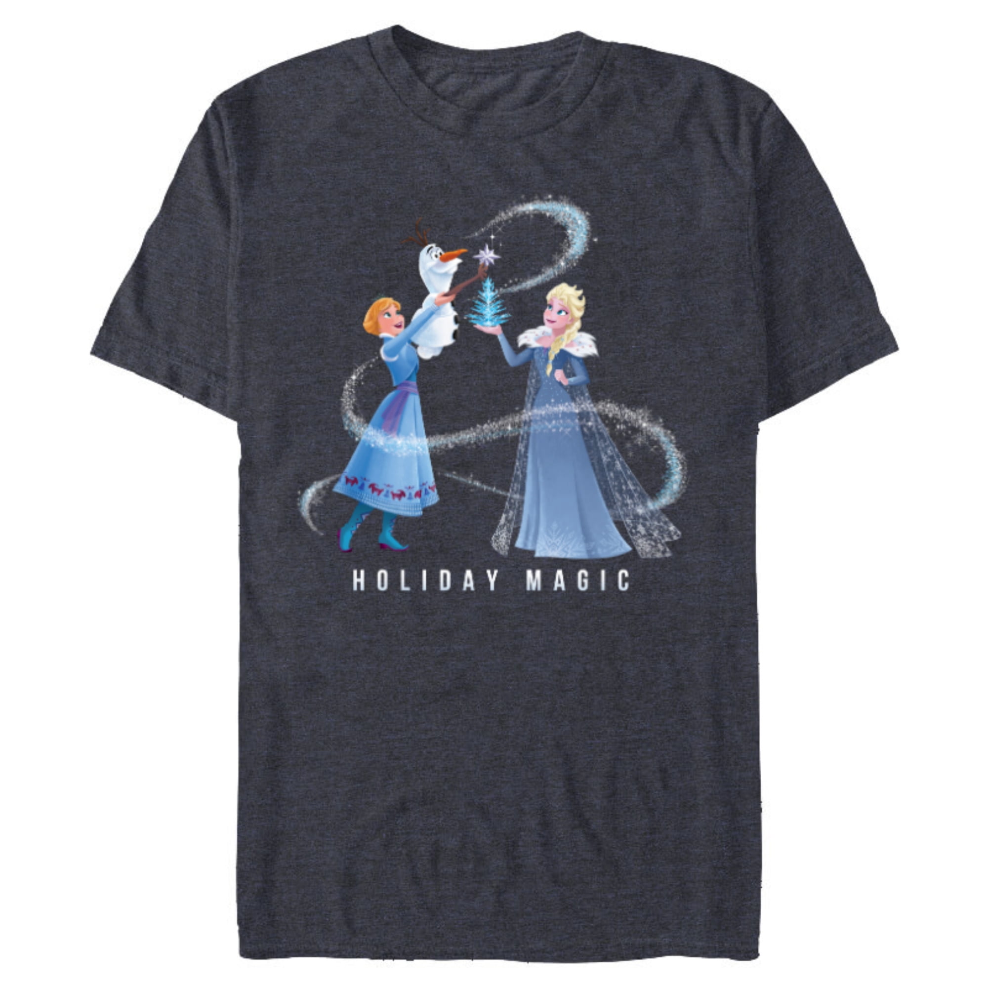 Disney Frozen Elsa Anna & Olaf Holiday Magic - Short Sleeve Blended T ...