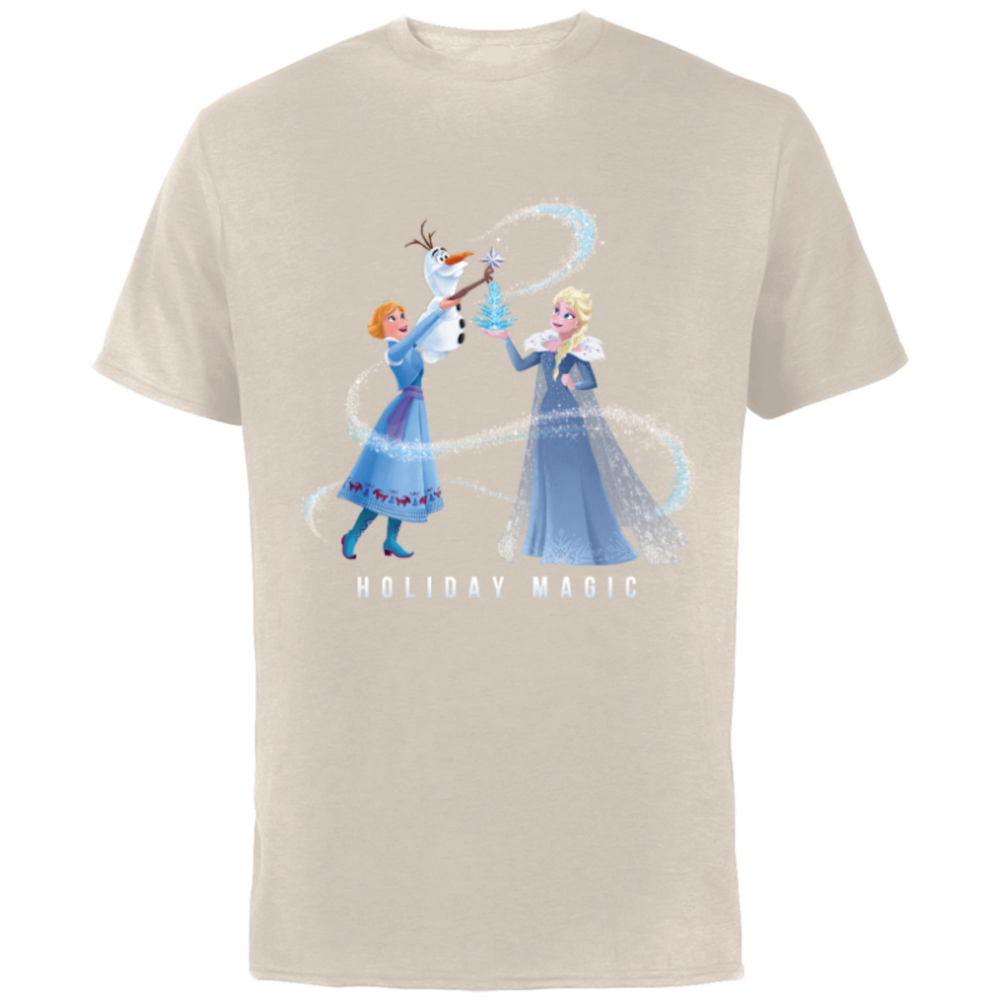 Disney Frozen Elsa Anna & Olaf Holiday Magic - Short Sleeve Cotton T ...