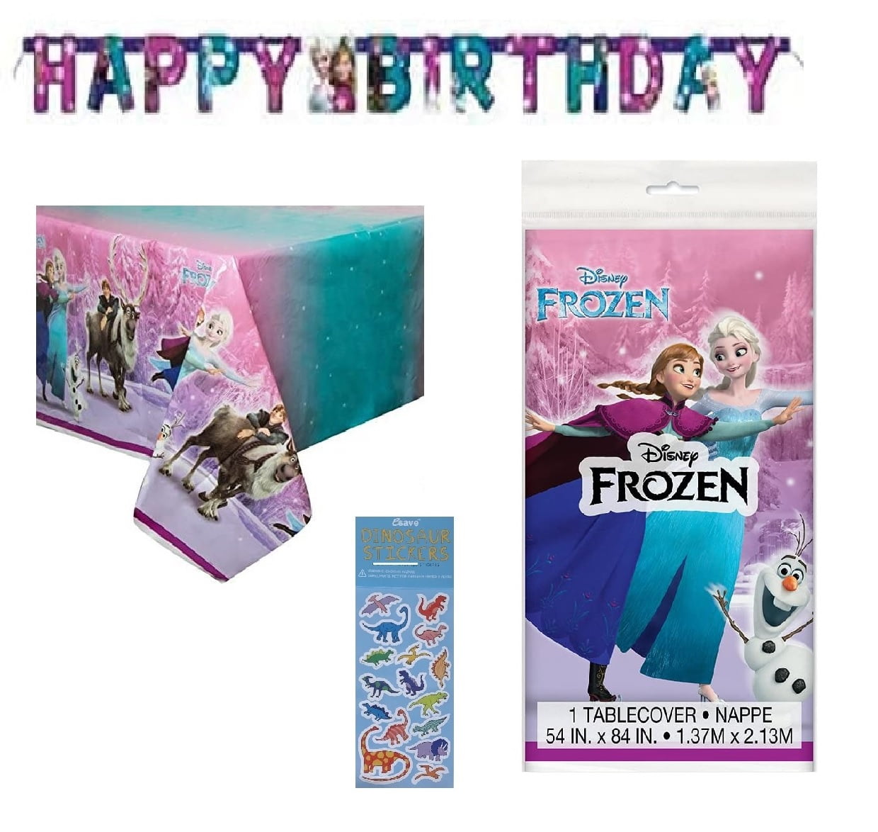 Disney Frozen Elsa Anna Princess Birthday Party Supplies Bundle ...