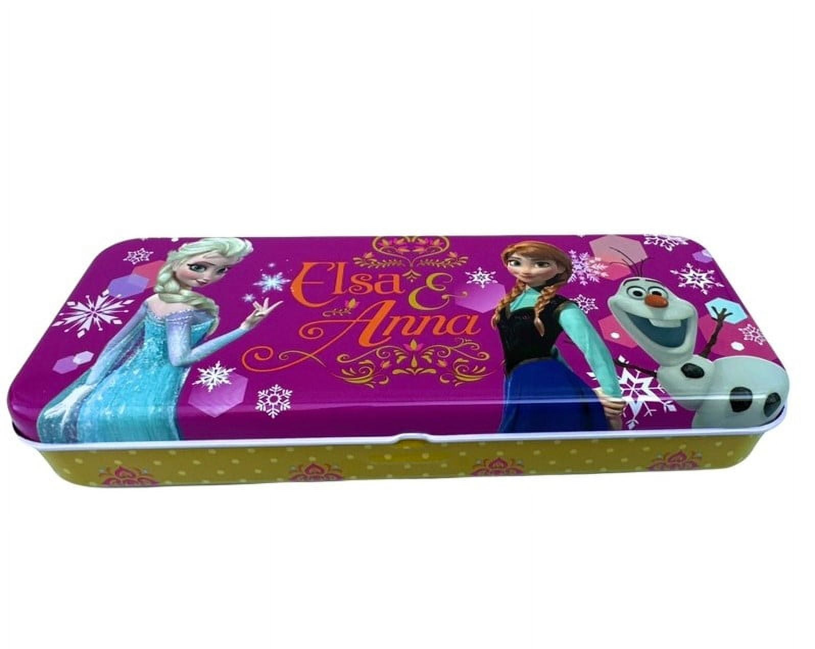 Disney Frozen Elsa & Anna Tin Keepsake Pencil Box - Walmart.com