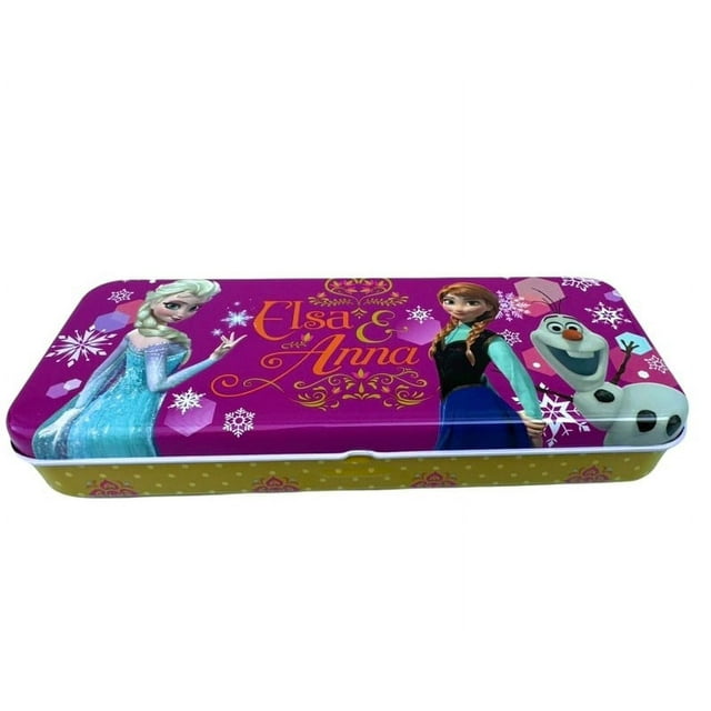 Disney Frozen Elsa & Anna Tin Keepsake Pencil Box - Walmart.com