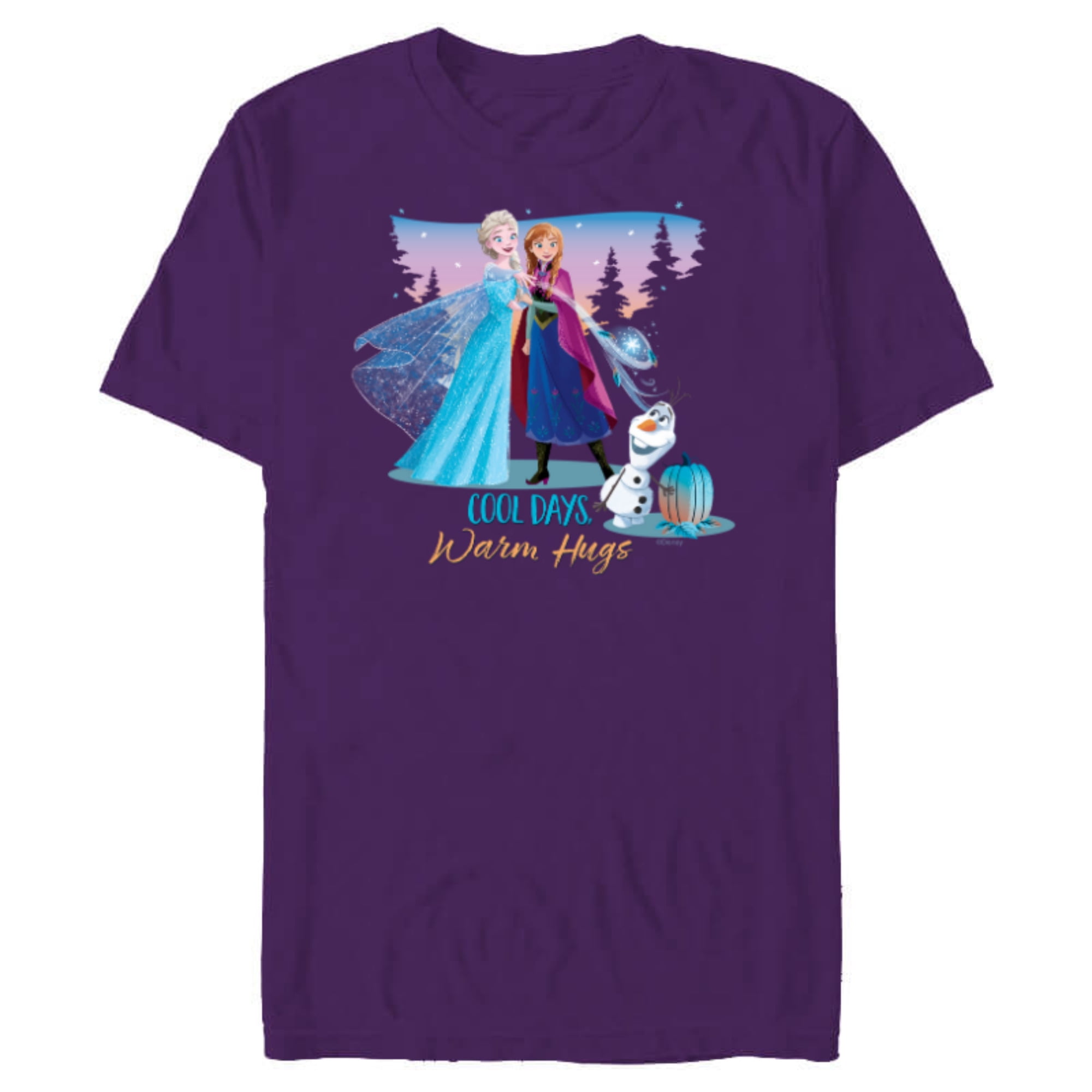 Disney Frozen Elsa Anna and Olaf Cool Days Warm Hugs Fall - Short ...