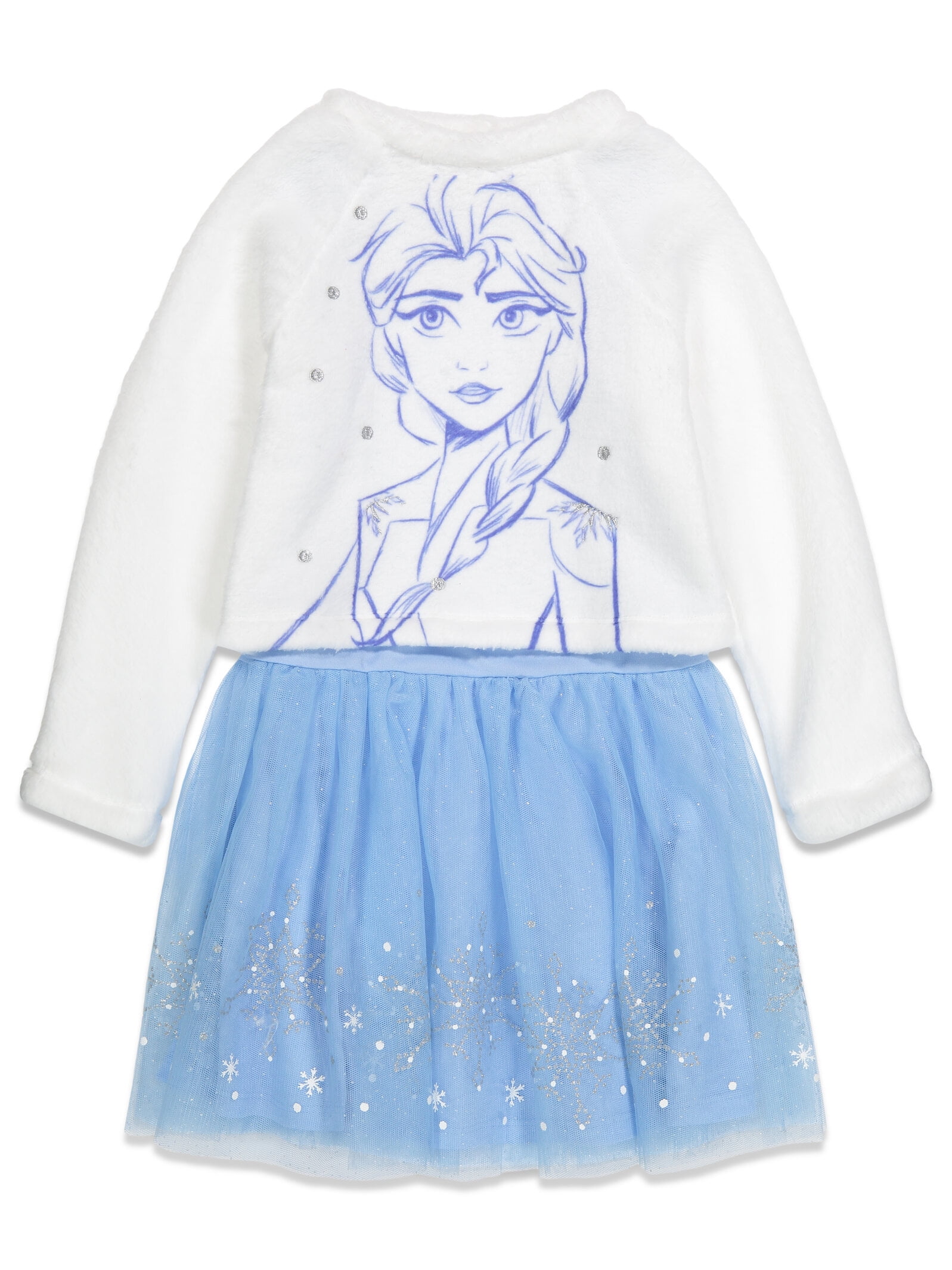 Disney Frozen Elsa Big Girls Dress Little Kid to Big Kid - Walmart.com