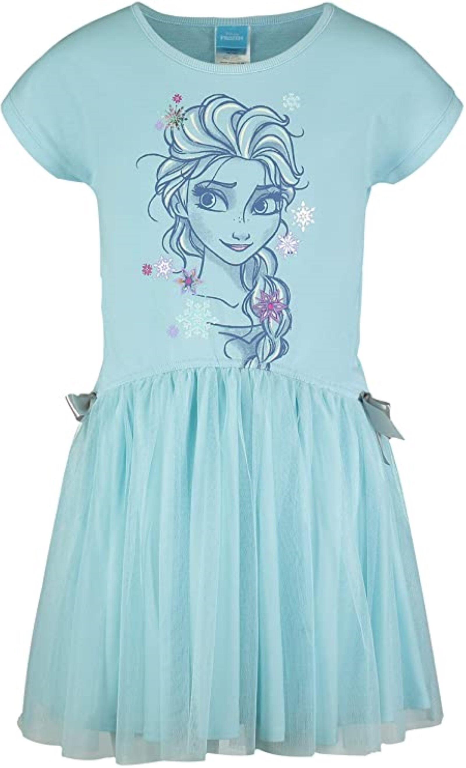 Disney Frozen Elsa Big Girls French Terry Dress Toddler to Big Kid ...